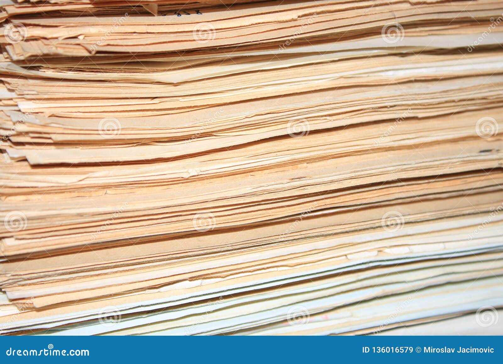 Heap of Old Documents of Role Stock Image - Image of heap, report ...