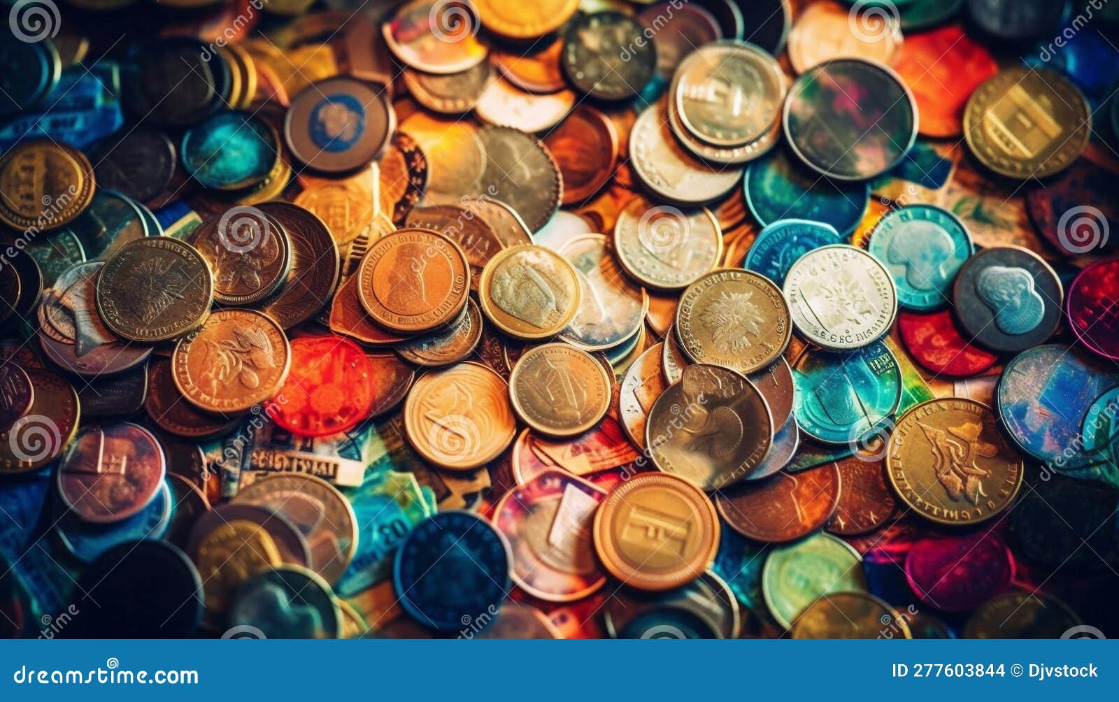 A Heap of Old Fashioned Copper Crockery, a Souvenir Collection ...
