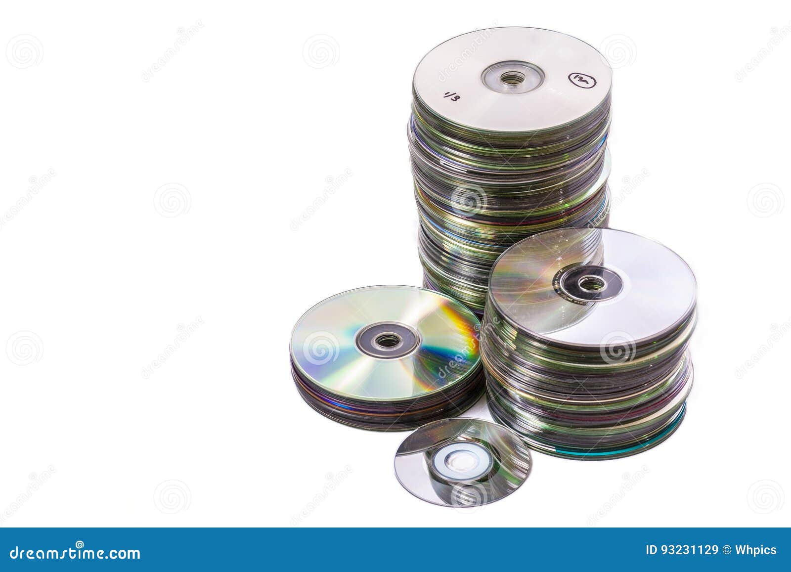 Heap of Old Used Cd and Mini Disks Stock Image - Image of background ...