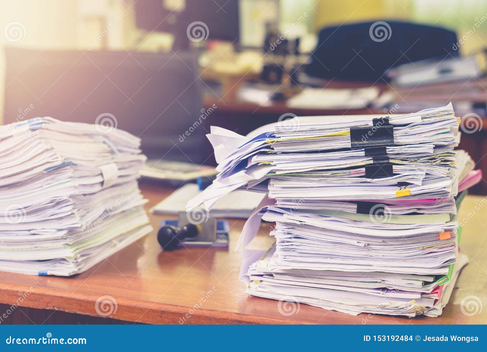 Heap of Papers Work Stack Documents on Office Desk ,business Documents ...