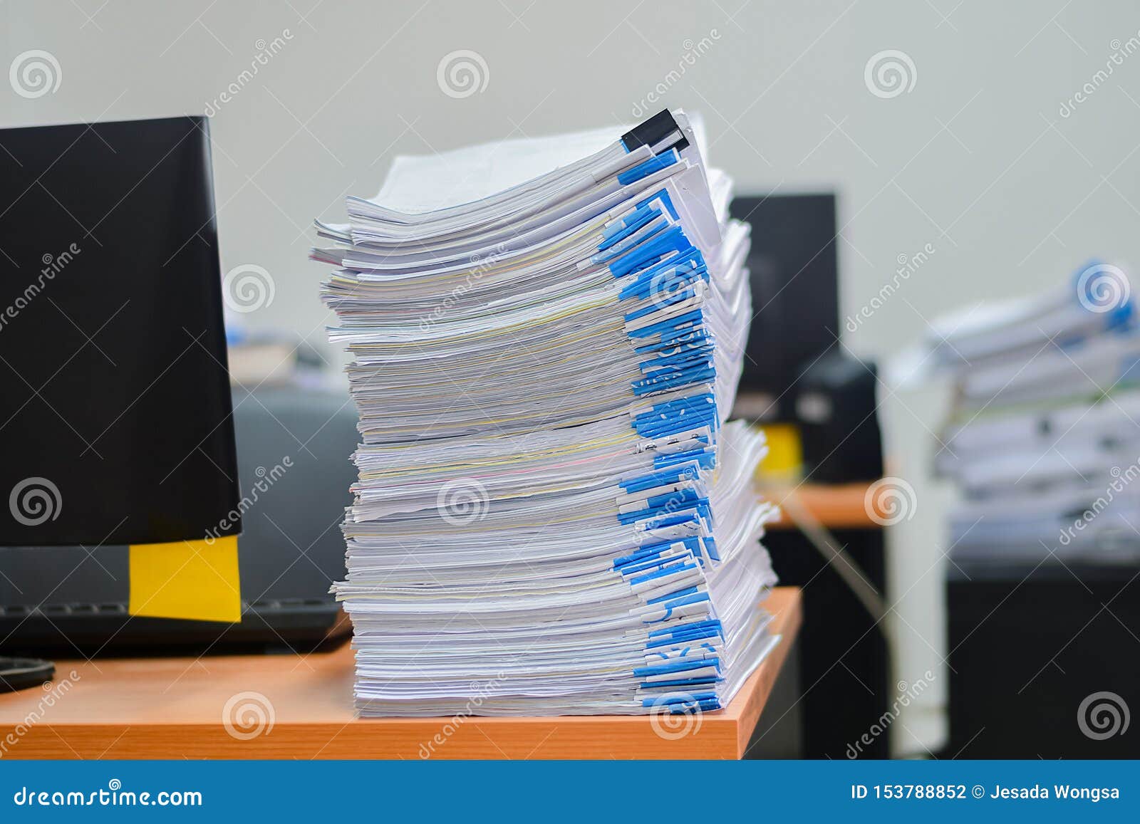 Heap of Papers Work Stack Documents on Office Desk ,business Documents ...