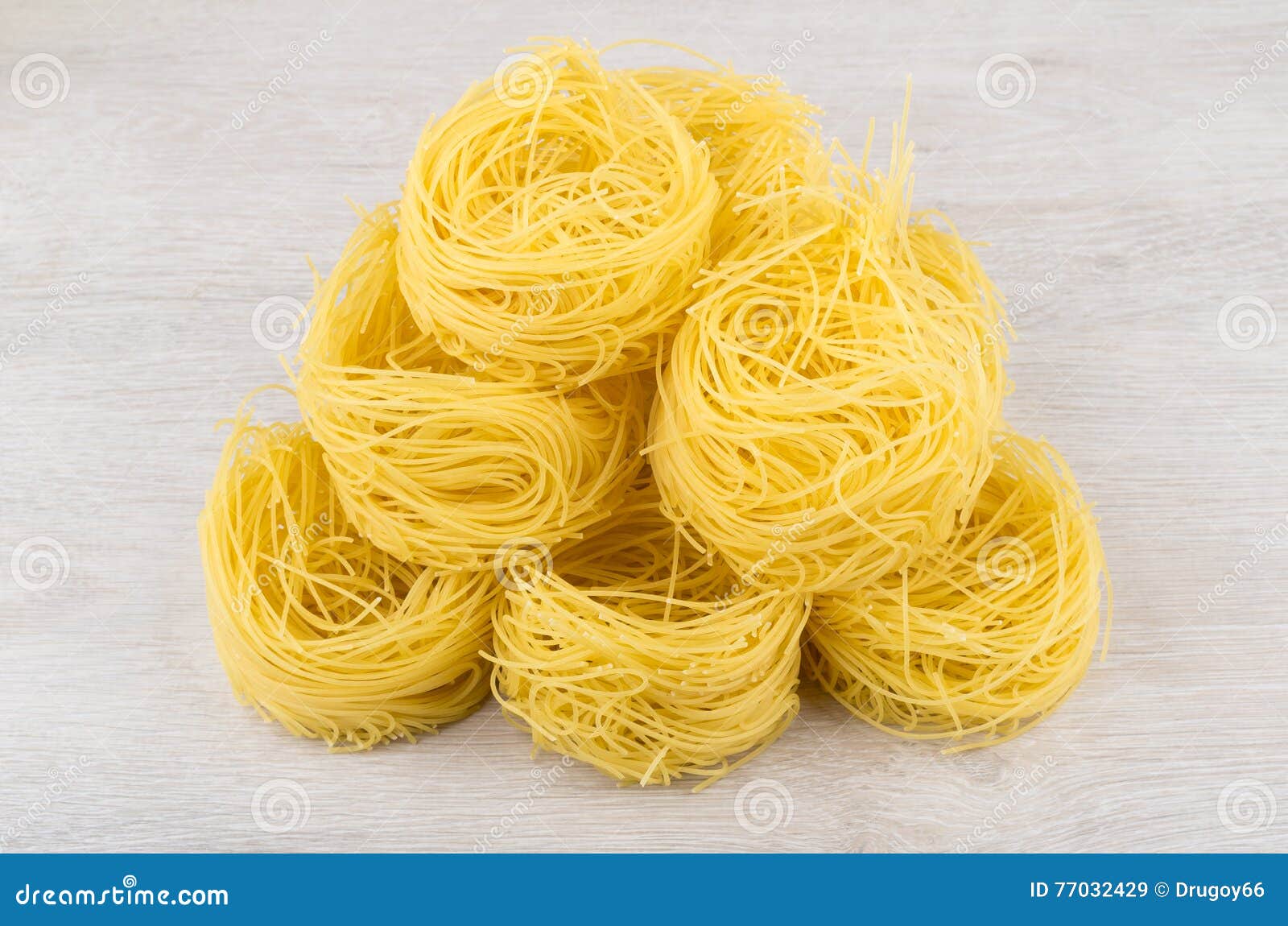 Heap of Pasta Capellini on Table Stock Image - Image of wheat, italian ...
