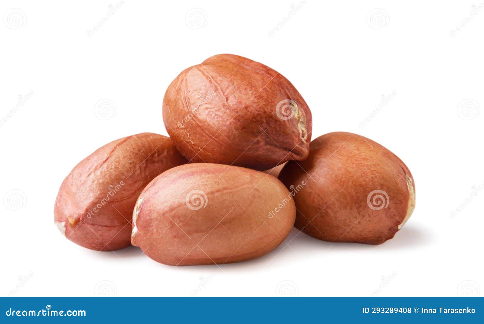 Heap of Peanuts without Shell Close-up on a White Background Stock ...