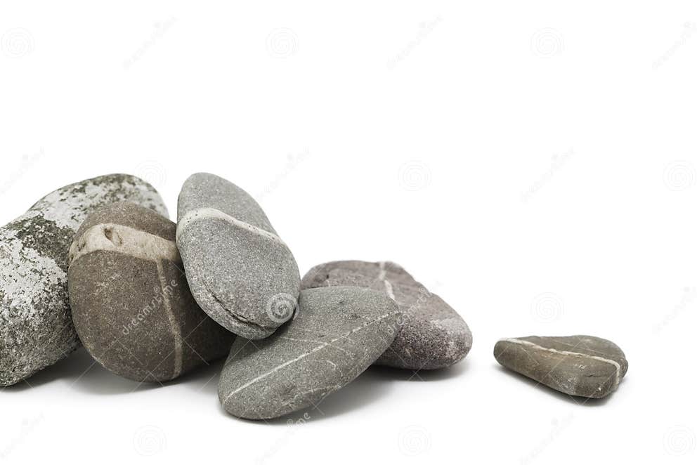 Heap of pebbles stock photo. Image of white, isolated - 5966420