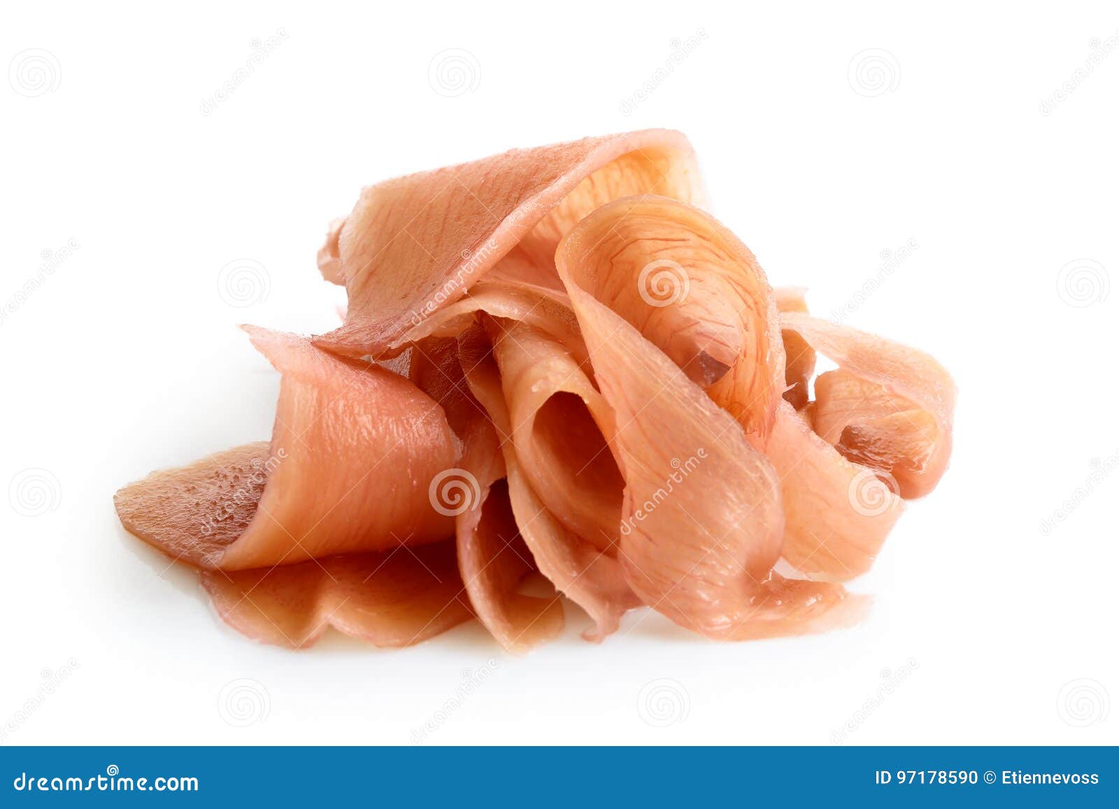 Heap of Pickled Pink Ginger Slices. Stock Photo - Image of vegetarian ...