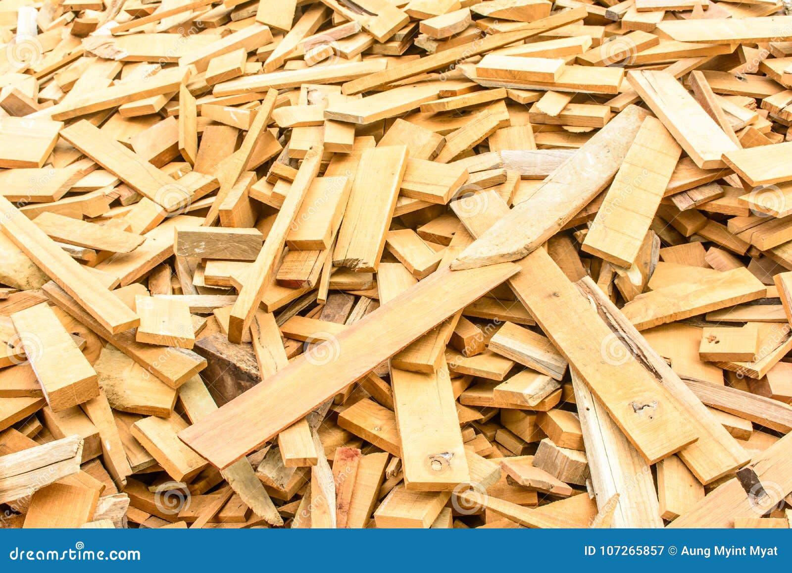 Heap of pieces of wood stock image. Image of material - 107265857