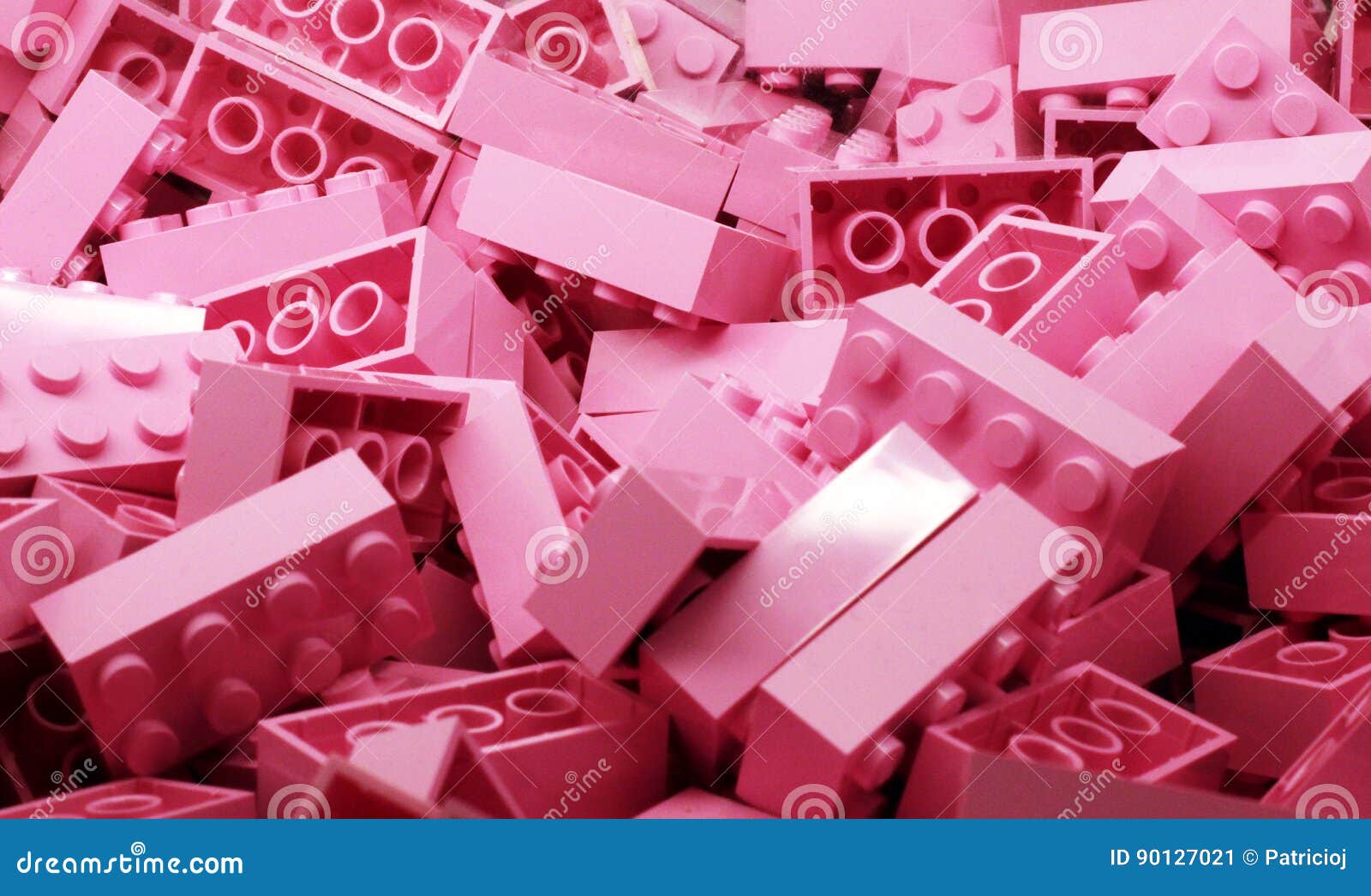Heap of Pink Toy Bricks stock image. Image of activity - 90127021