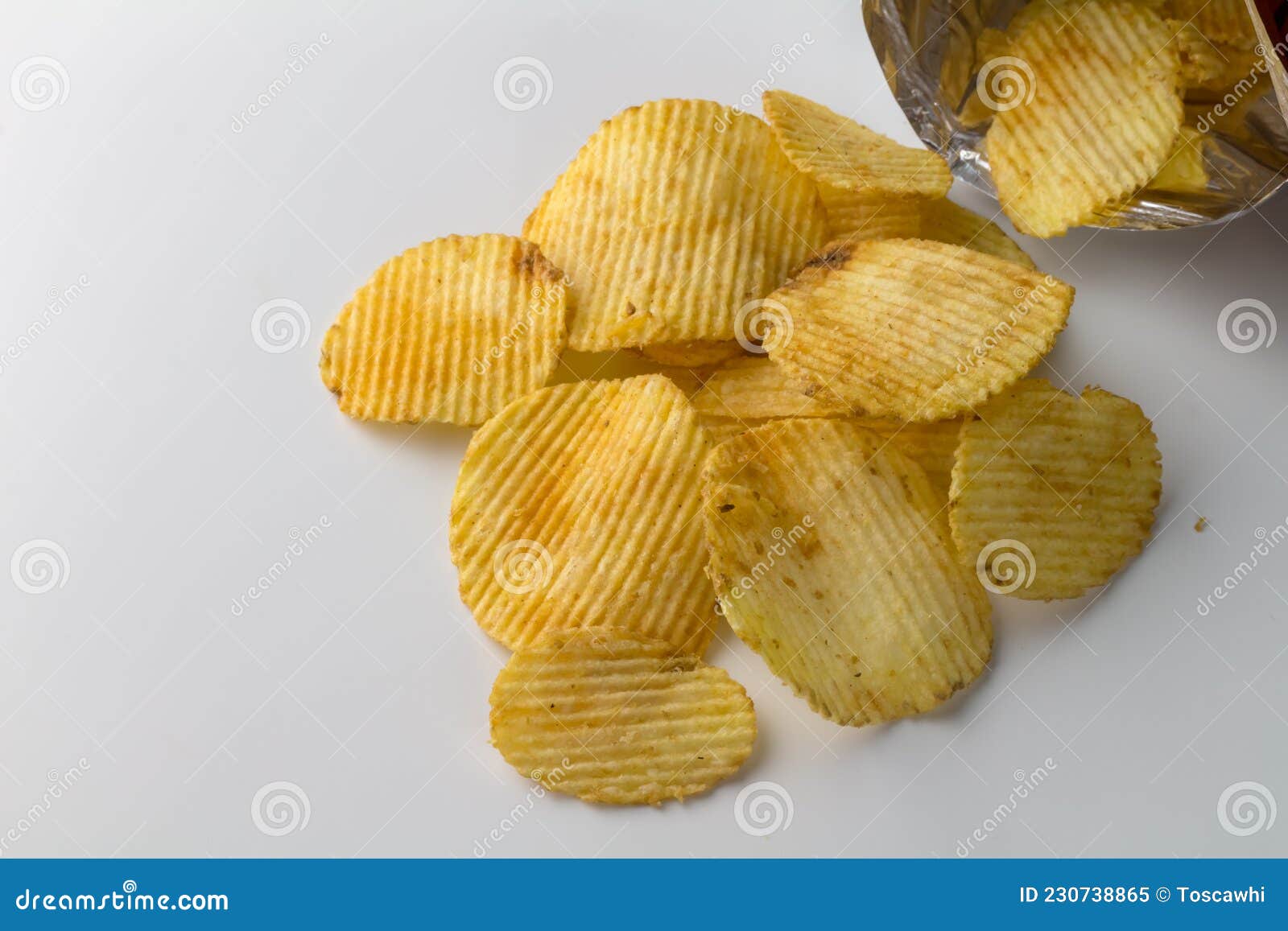 Crinkle Cut Chips Stock Image | CartoonDealer.com #48457693