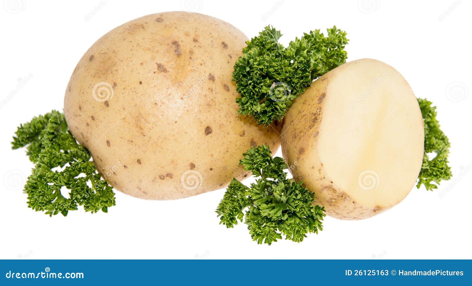 Heap of Potatoes with Parsley Stock Image - Image of organic, heap ...