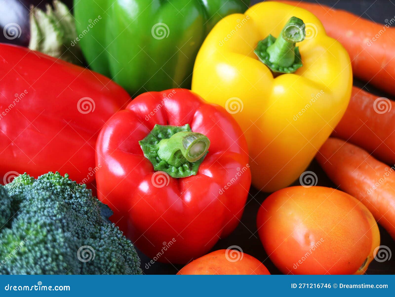 Rainbow Color Assorted Fresh Vegetables for the Concept of WELL BEING ...