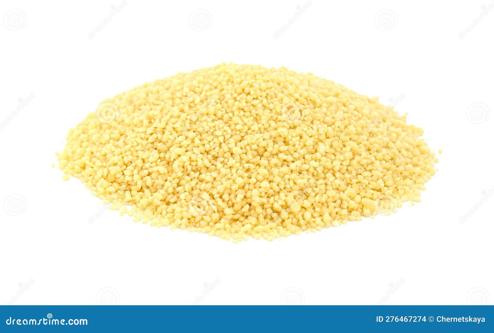 Heap of Raw Couscous on White Background Stock Photo - Image of cook ...
