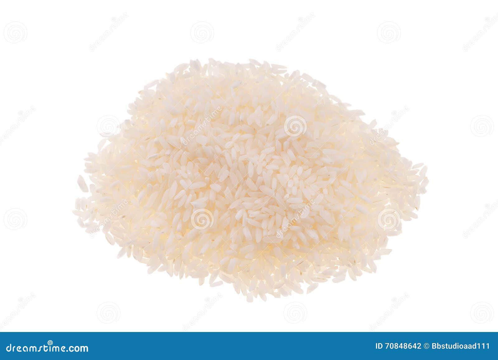 Heap of raw rice stock photo. Image of shot, isolated - 70848642