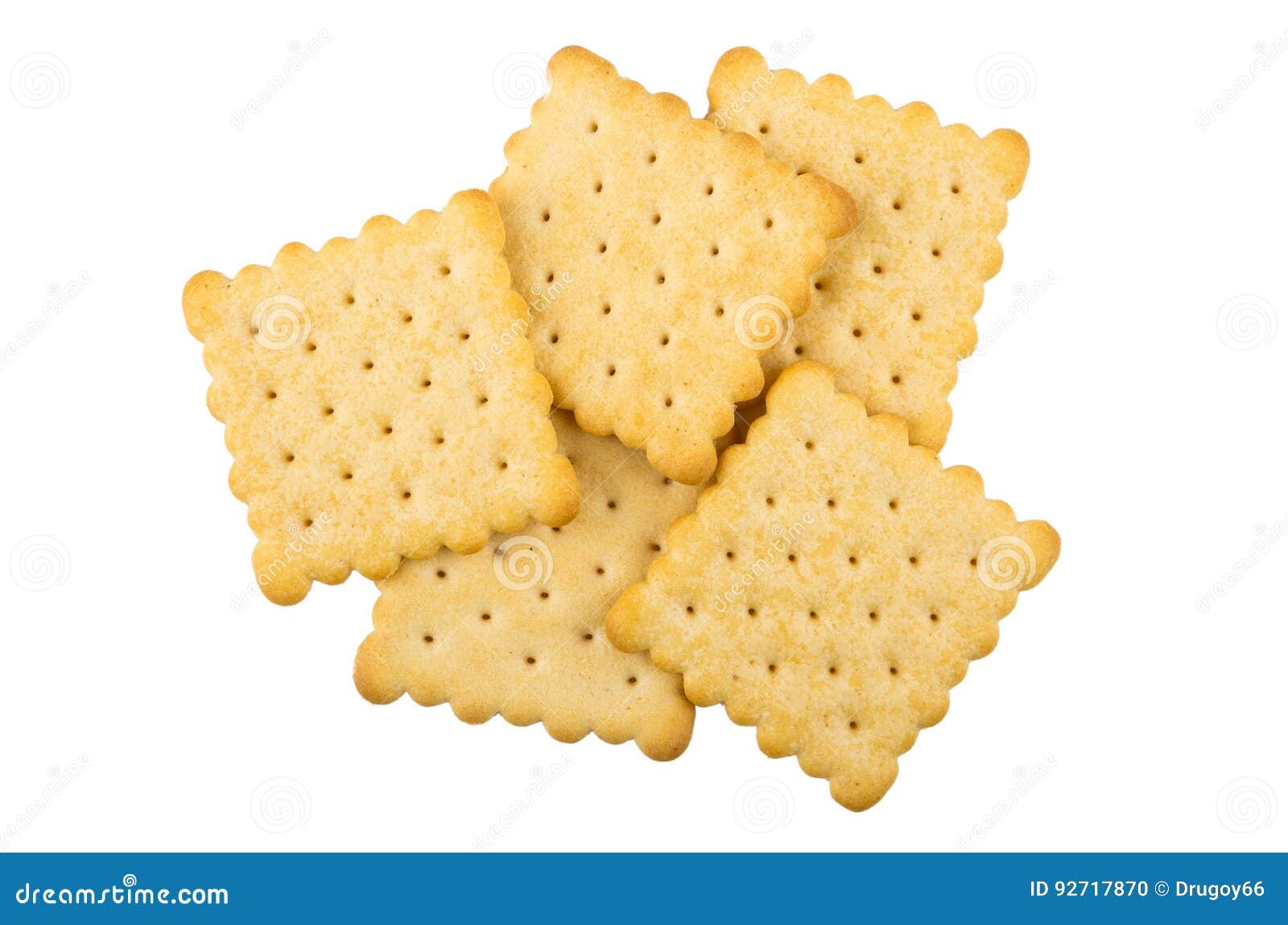 Heap of Rectangular Crackers Isolated on White Stock Photo - Image of ...