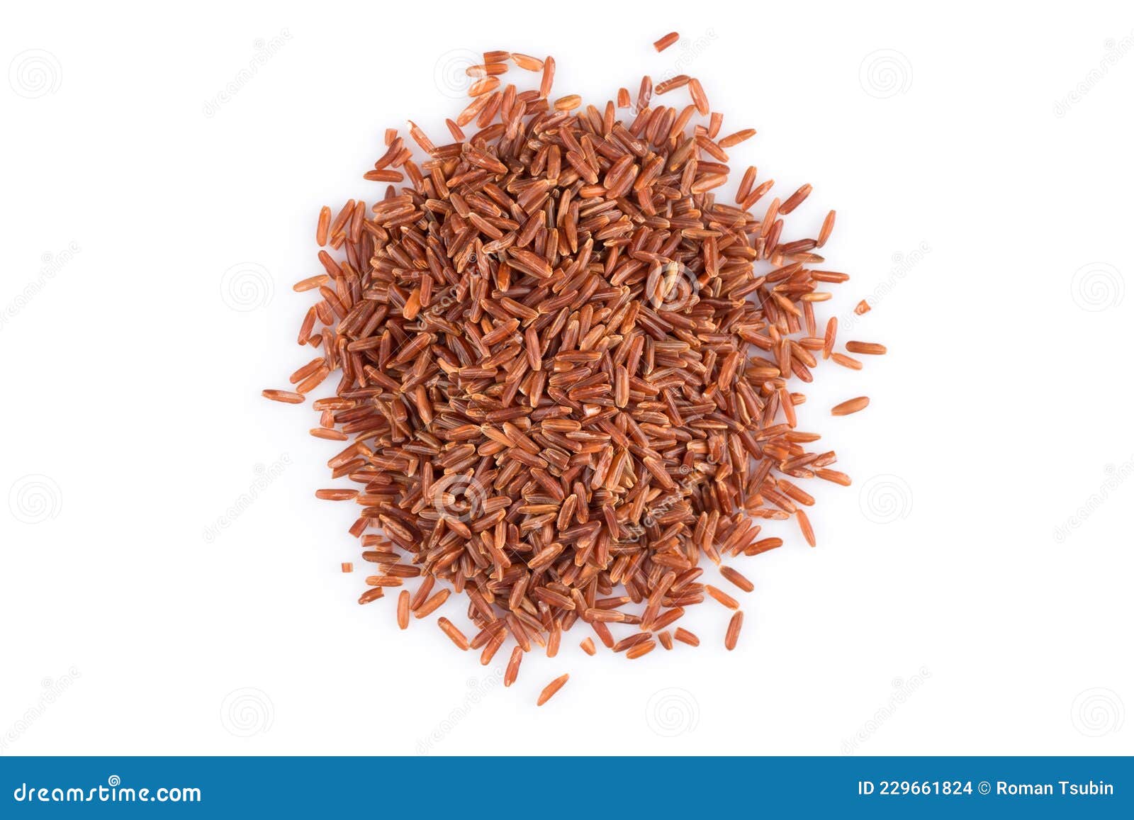 Heap of red rice stock photo. Image of seed, brown, special - 229661824