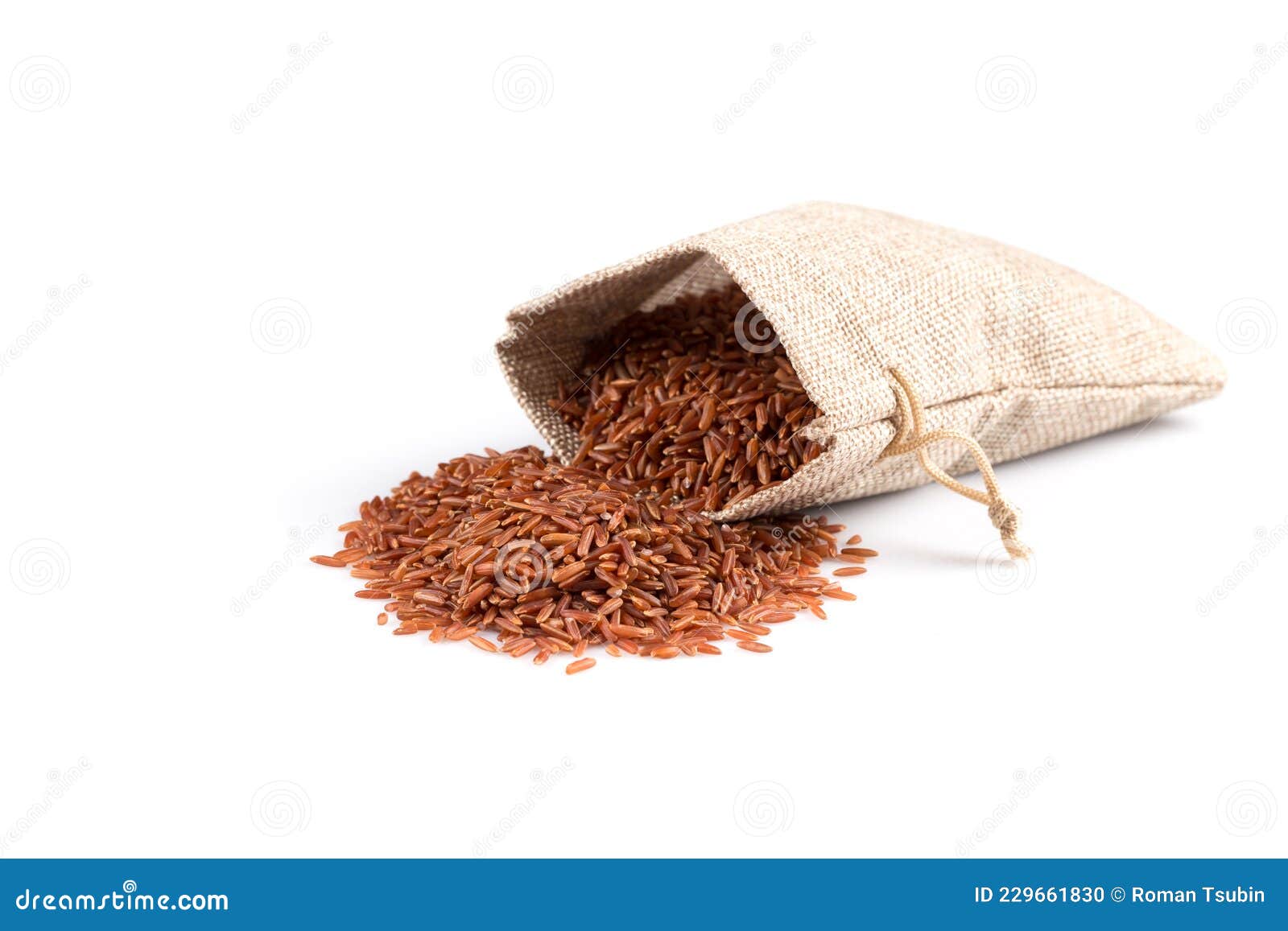 Heap of red rice stock photo. Image of cereals, food - 229661830