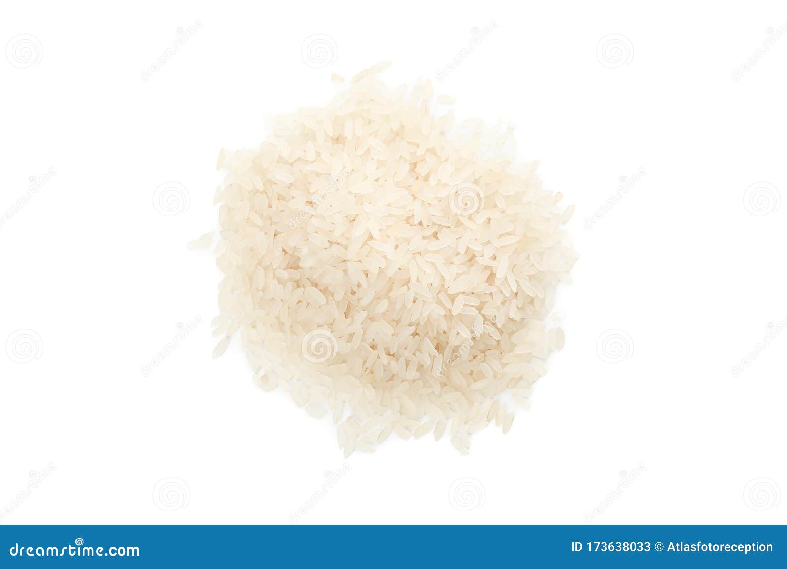 Heap of Rice Isolated on White Stock Image - Image of heap, bunch ...