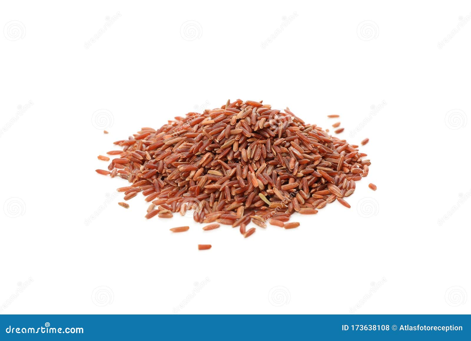 Heap of Rice Isolated on White Stock Photo - Image of ingredient ...