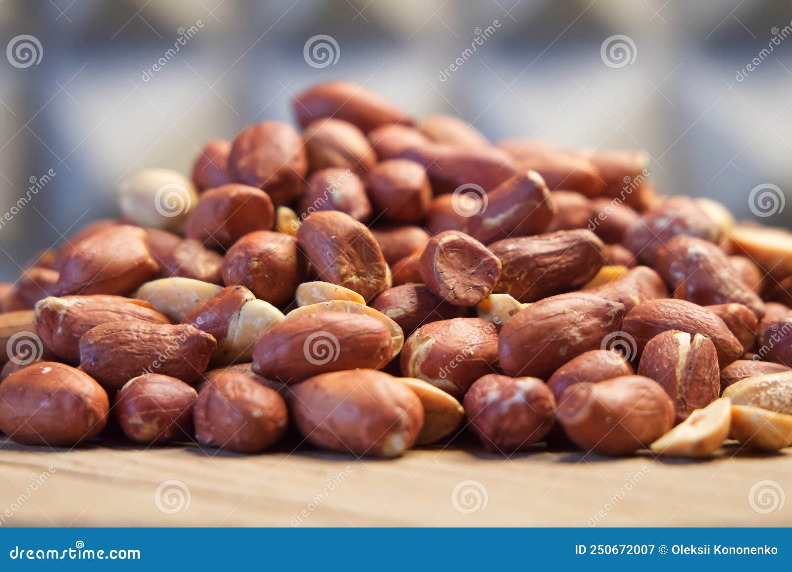 Heap of Roasted Peanuts, Side View. Peanuts Macro. Nuts Stock Image ...
