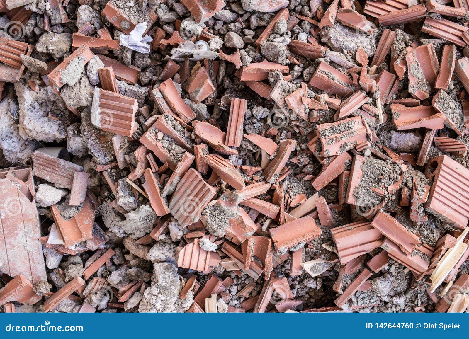 Heap of rubble stock photo. Image of variation, materials - 142644760