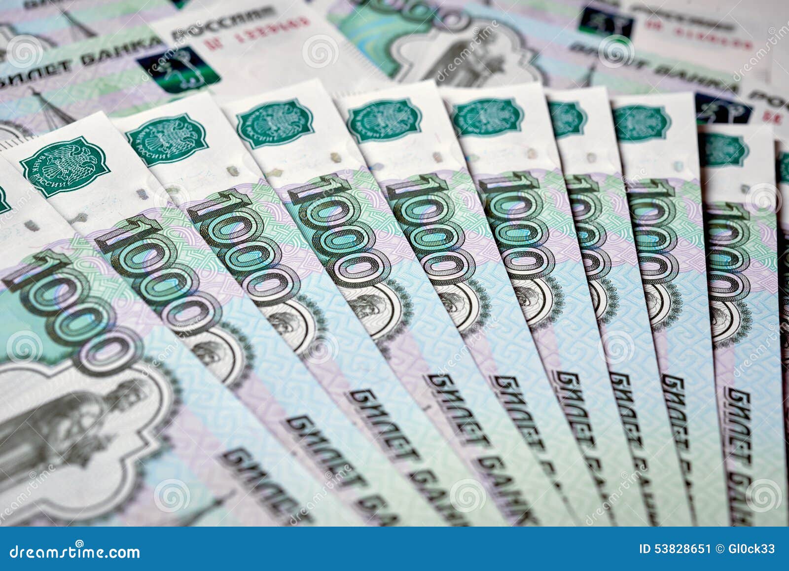 Heap of Russian Rouble Banknotes Stock Image - Image of currency, debt ...
