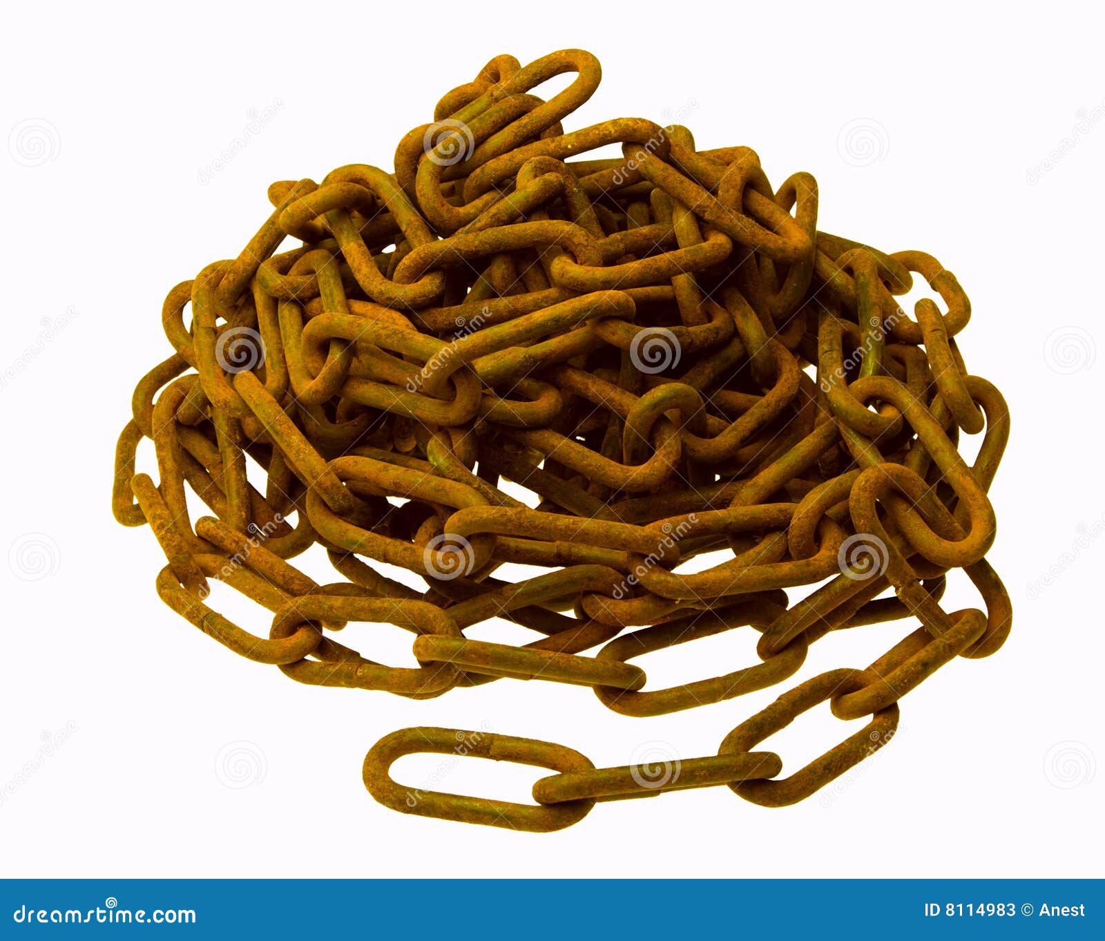 Heap of rust aged chain stock image. Image of heavy, macro - 8114983