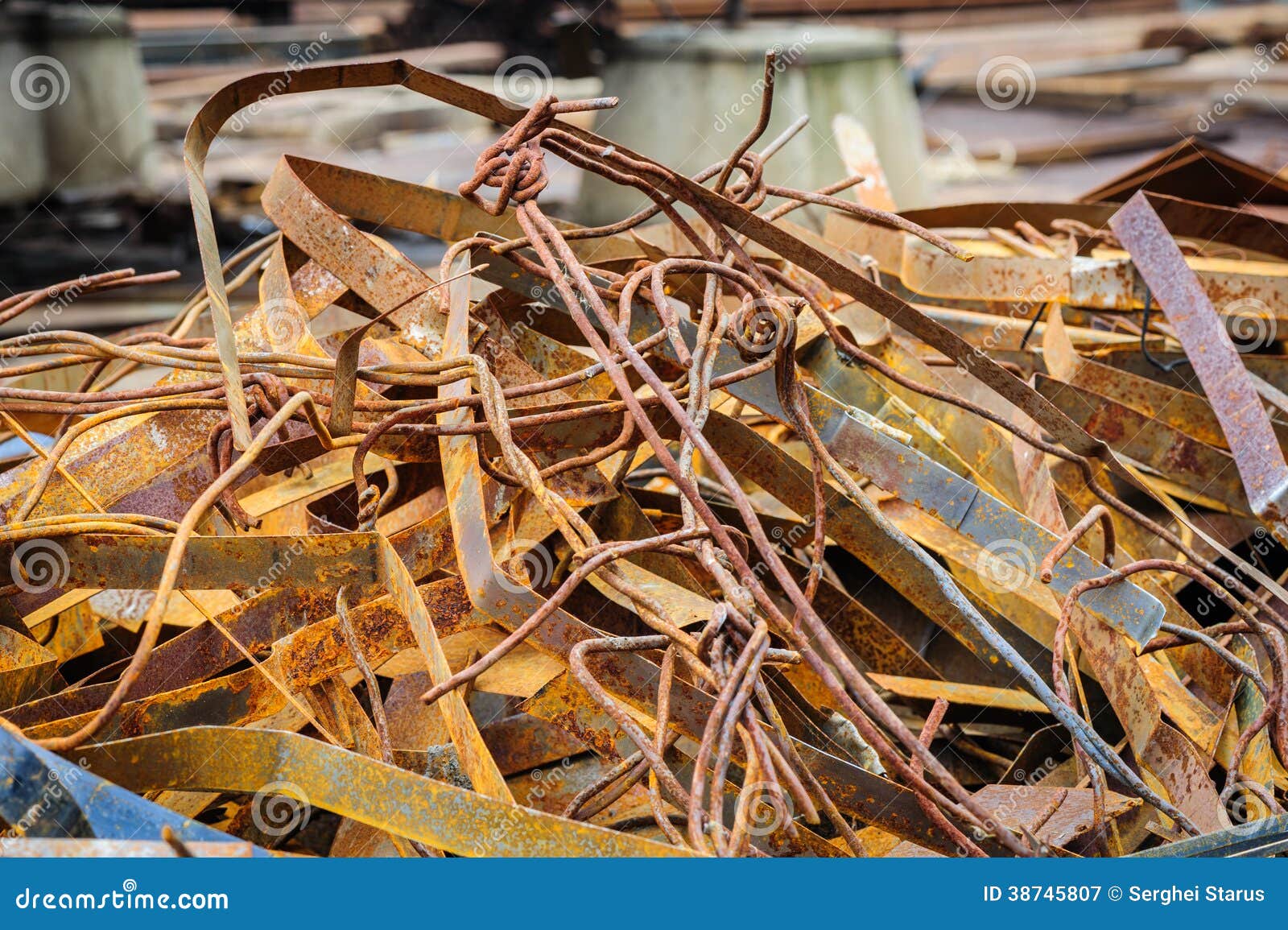 Heap of rusty metal-scrap stock image. Image of rust - 38745807