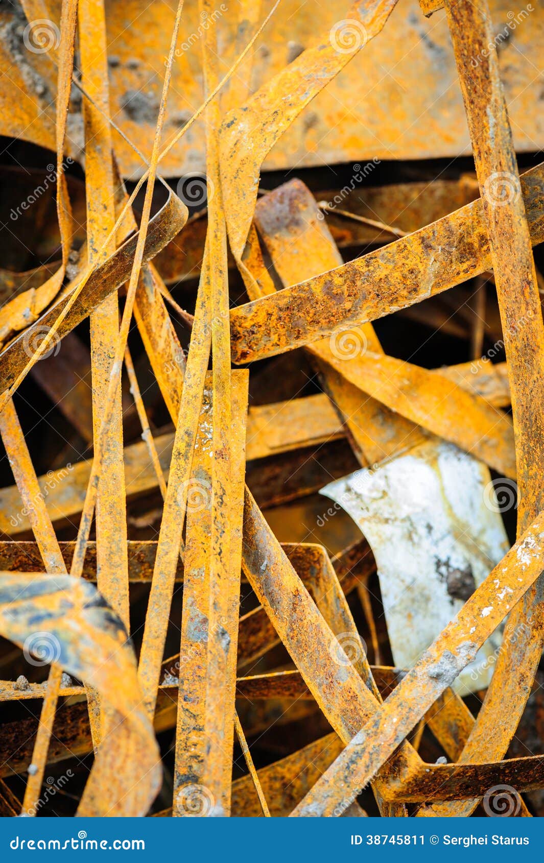 Heap of rusty metal-scrap stock image. Image of recycling - 38745811