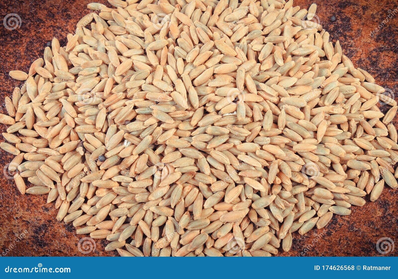 Heap of Rye Grains on Old Background Structure Stock Photo - Image of ...