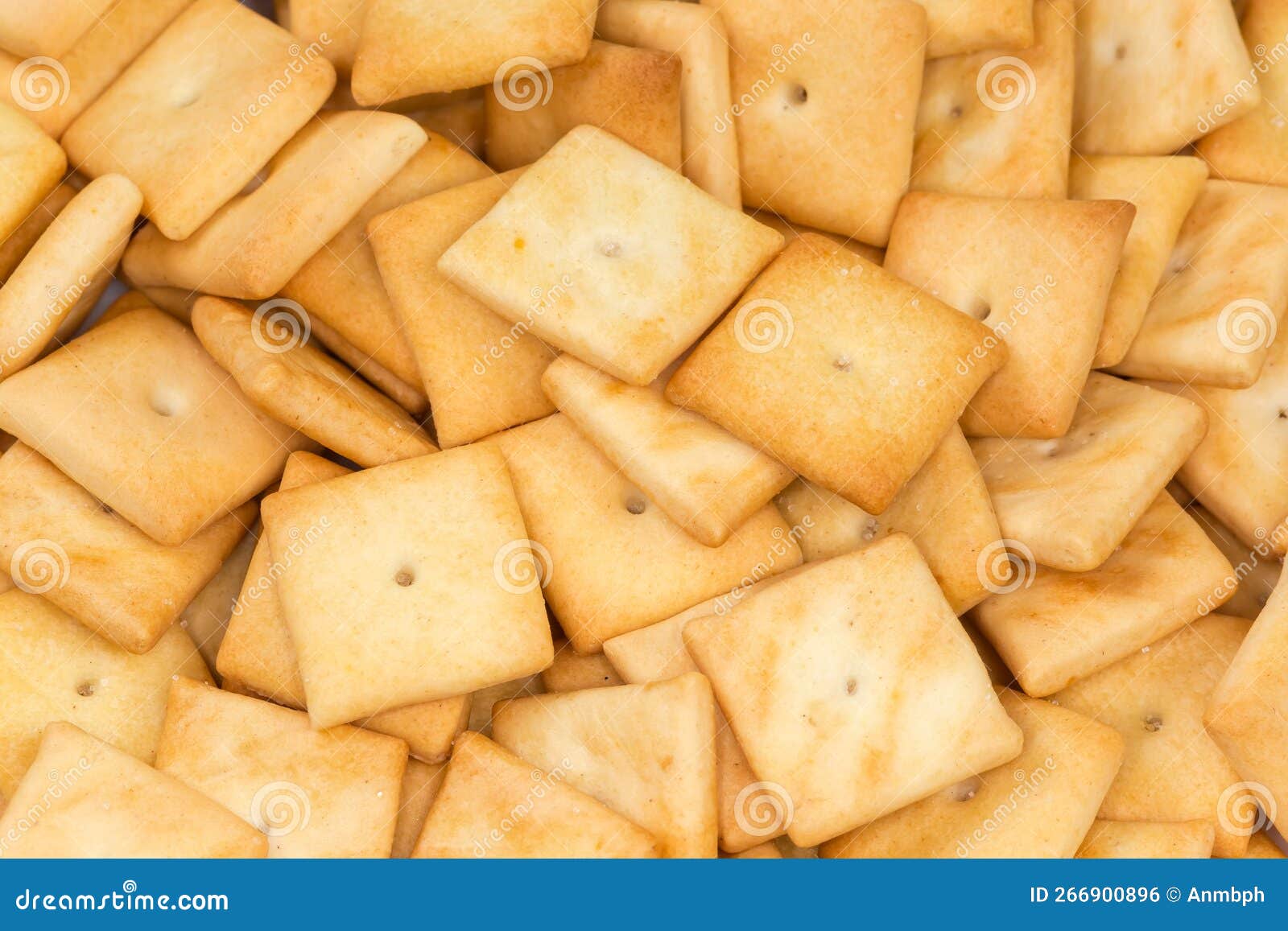 Crackers In Square Shape On Black Background Stock Photography ...