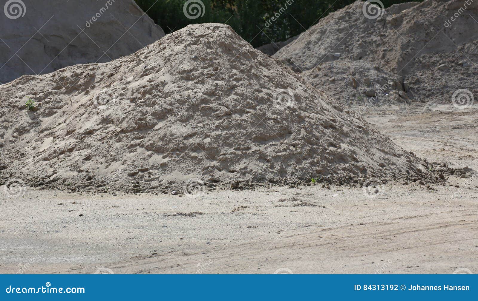 Heap of Sand, an Important Construction Material Stock Photo - Image of ...