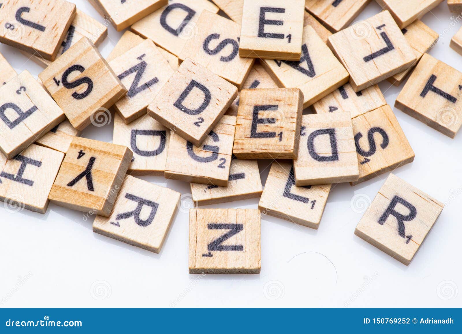 Heap of Scrabble Tile Letters from Above Editorial Photography - Image ...