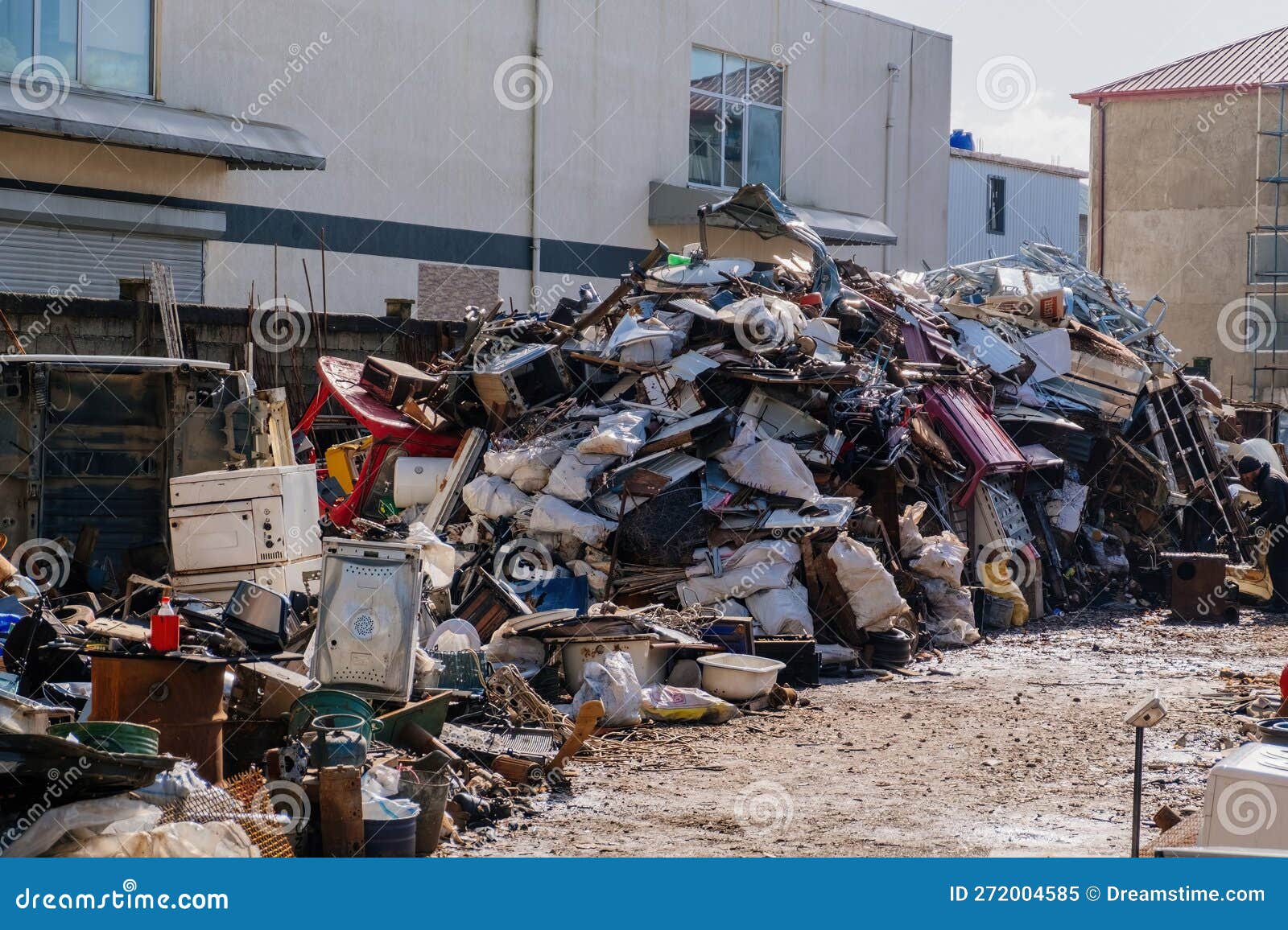 Heap of Scrap Metal for Recycling Stock Image - Image of pile, texture ...
