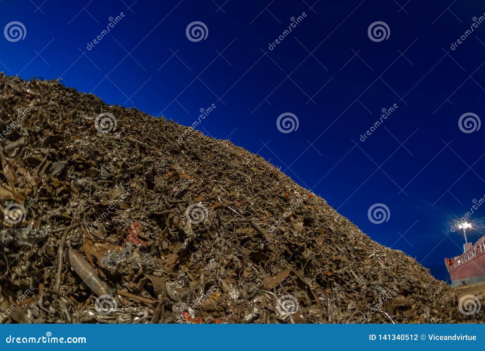 Heap Scrap, Metal Rubbish Warehouse In A Recycling Company. Base Of ...