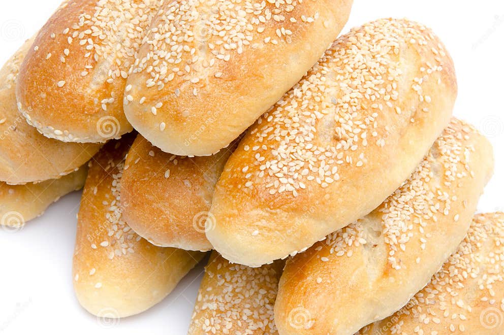 Heap of sesame buns stock photo. Image of seed, crust - 43361436