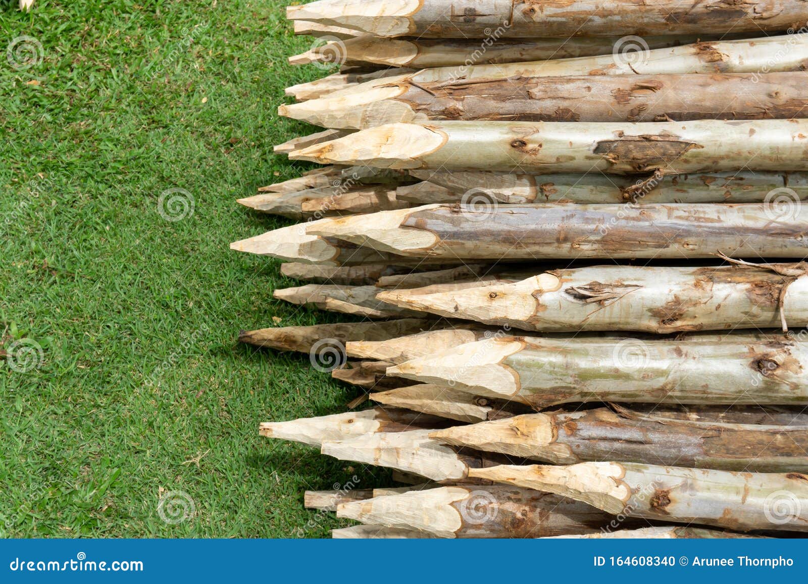 A Heap of Shape Wooden Scaffolder Materials for Support Constructor in ...