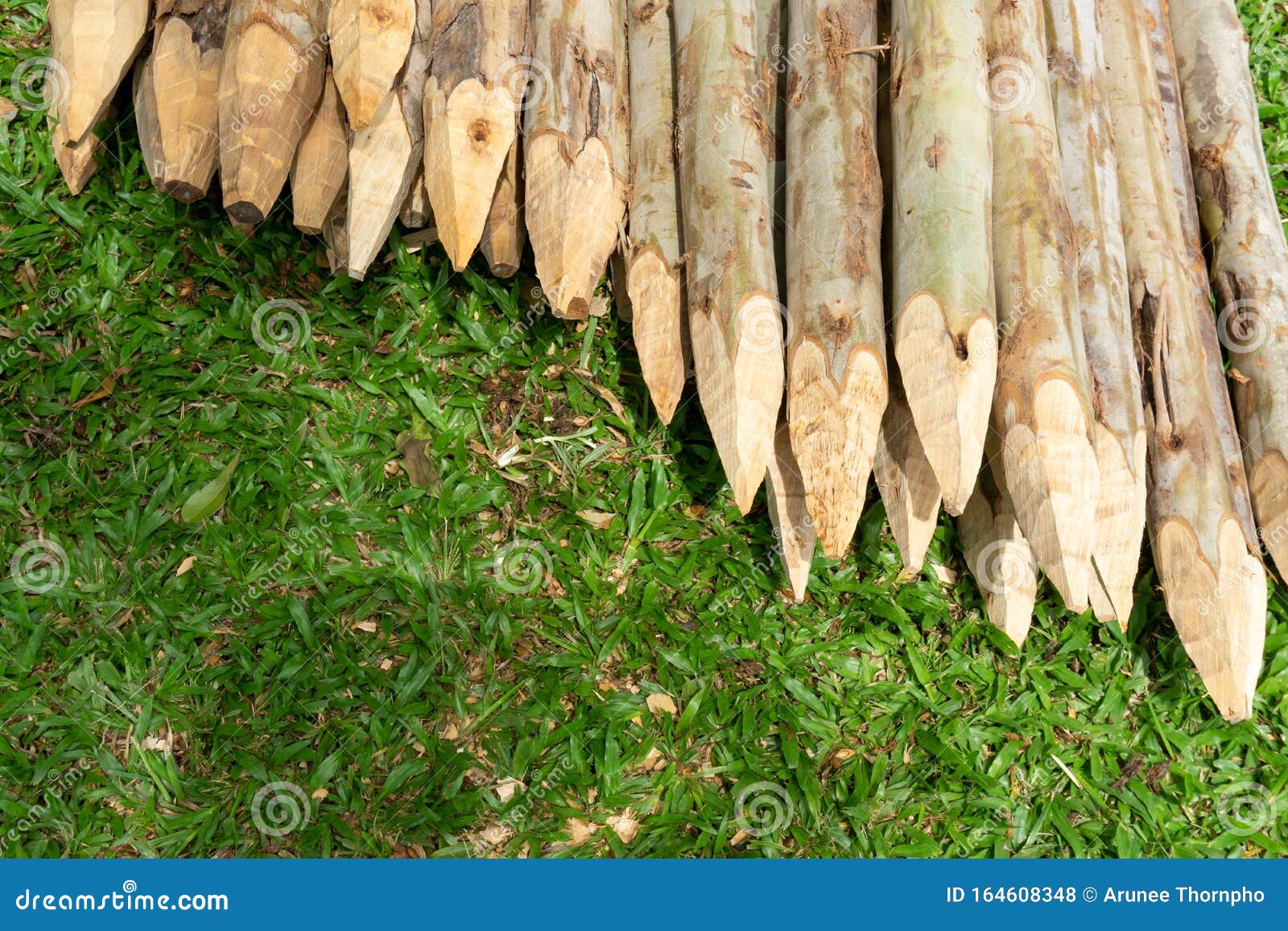 A Heap of Shape Wooden Scaffolder Materials for Support Constructor in ...