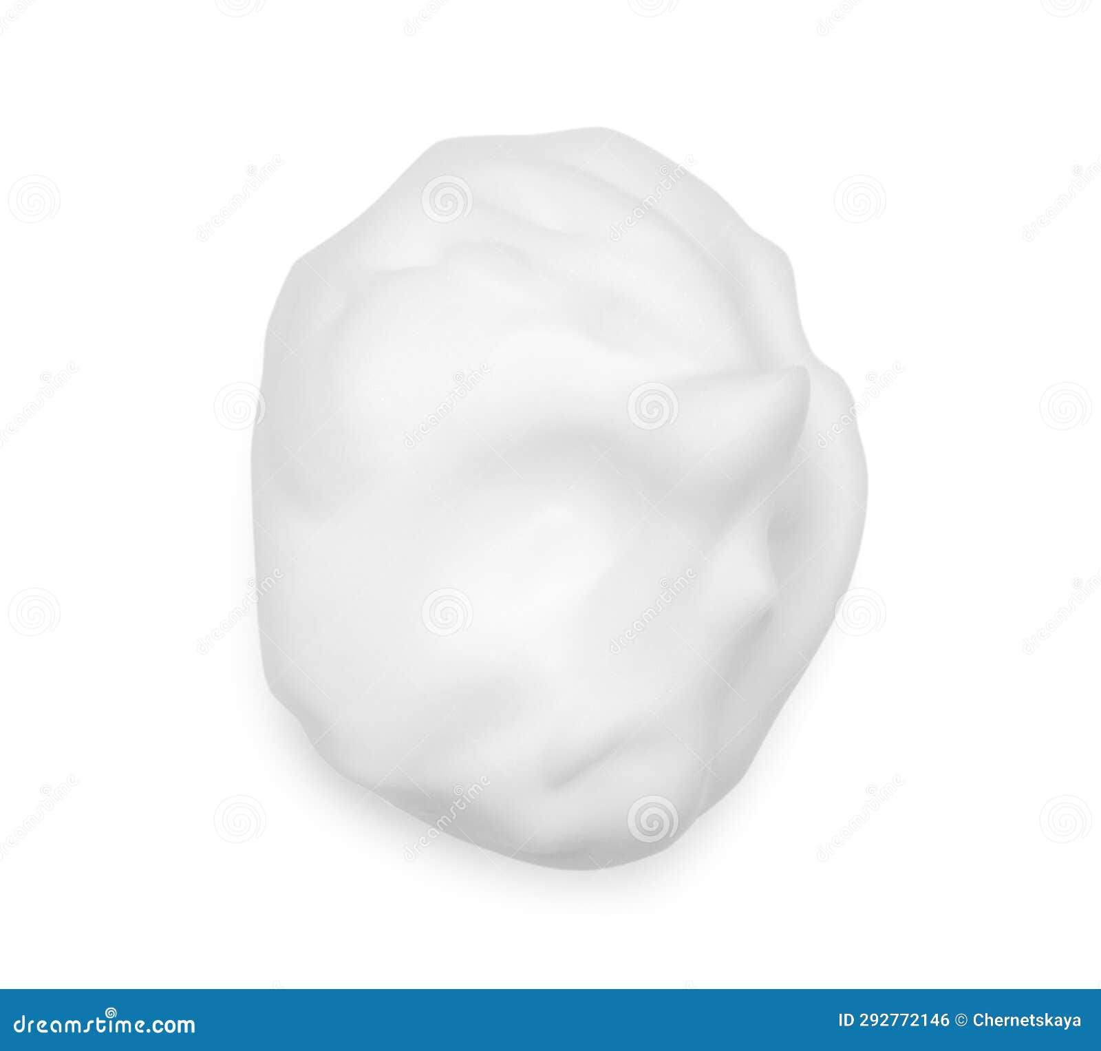 Heap of Shaving Foam Isolated on White, Top View Stock Photo - Image of ...
