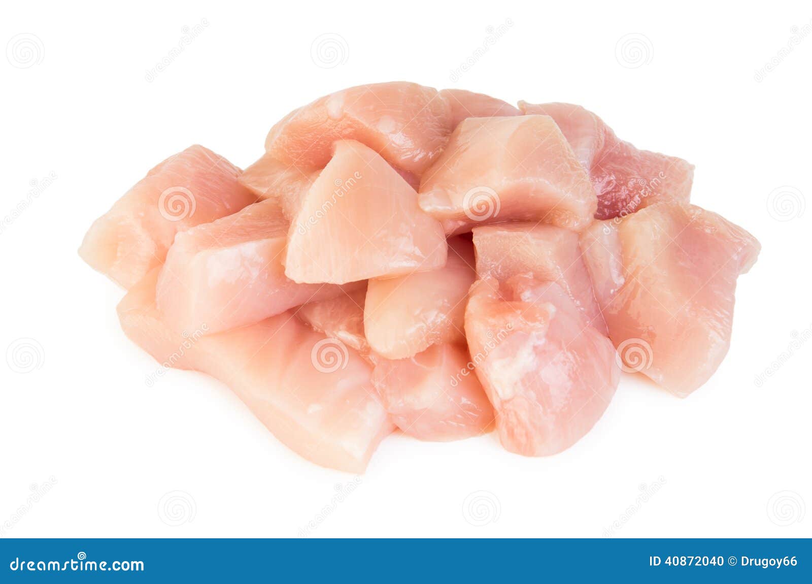 Heap of Small Piece Raw Chicken Stock Photo - Image of cooking, meat ...