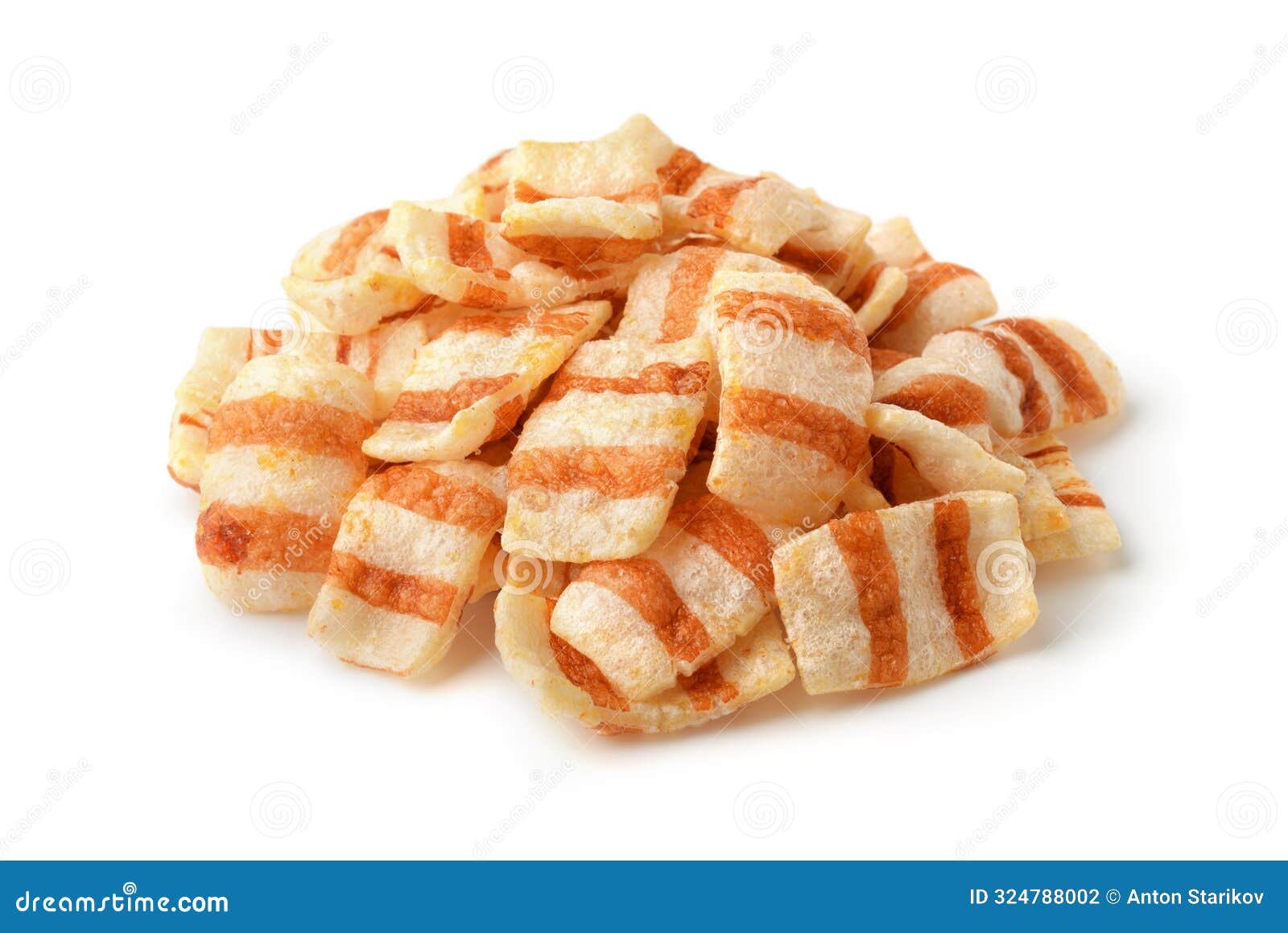 Heap of Smoked Bacon Flavored Chips Stock Photo - Image of potato ...