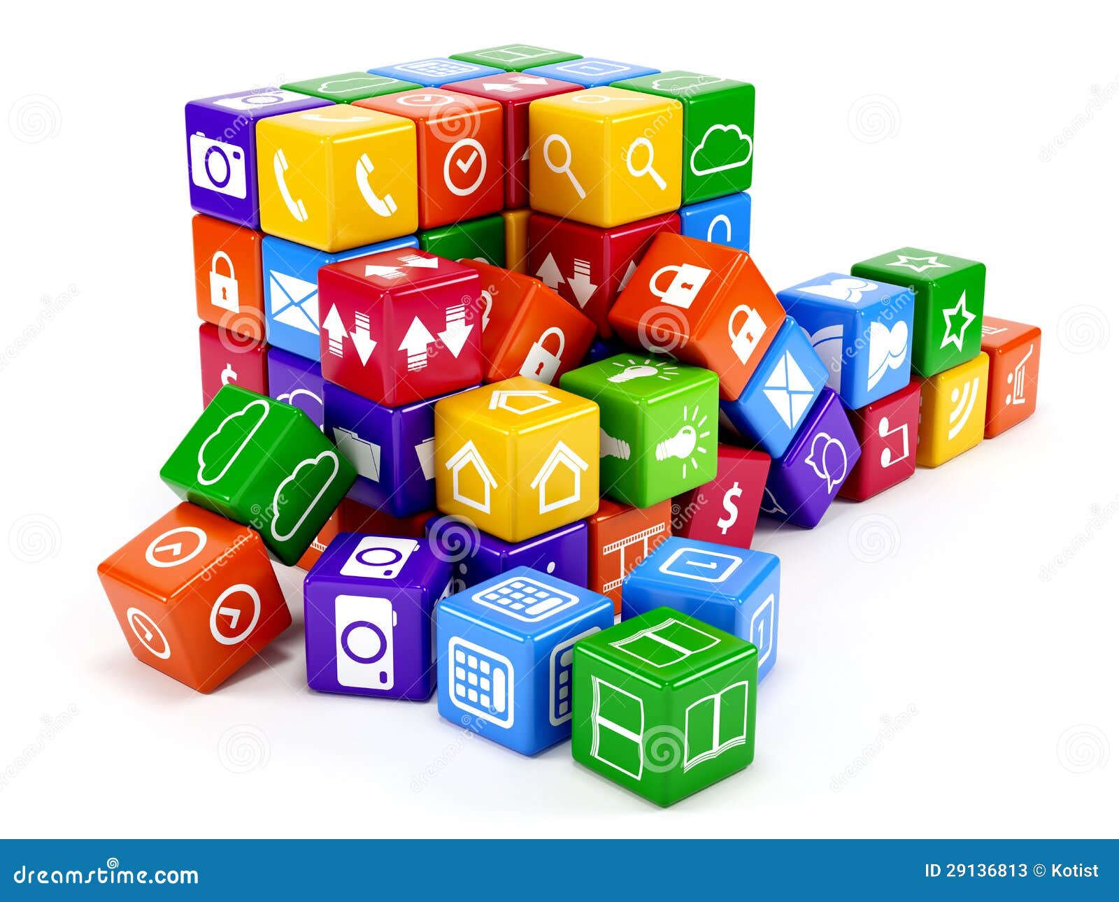 Heap software concept stock illustration. Illustration of information ...