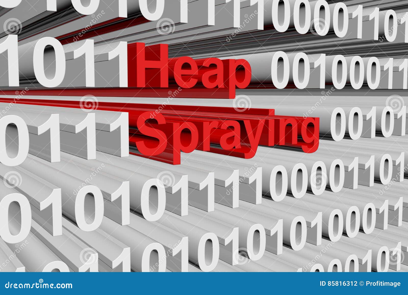 Heap spraying stock illustration. Illustration of code - 85816312