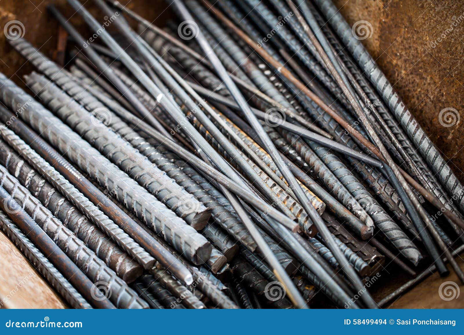 Heap of Steel Rods in Construction Site Stock Photo - Image of durable ...