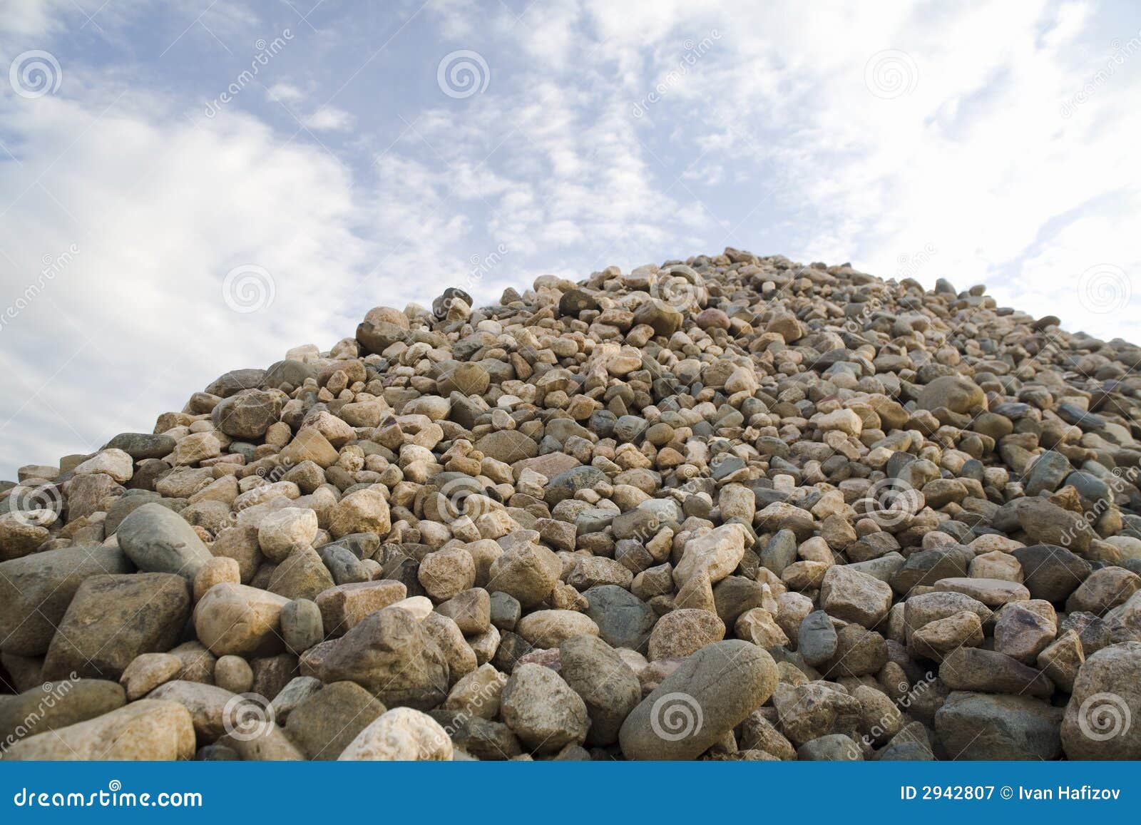 Heap of stone stock image. Image of river, quarry, blue - 2942807