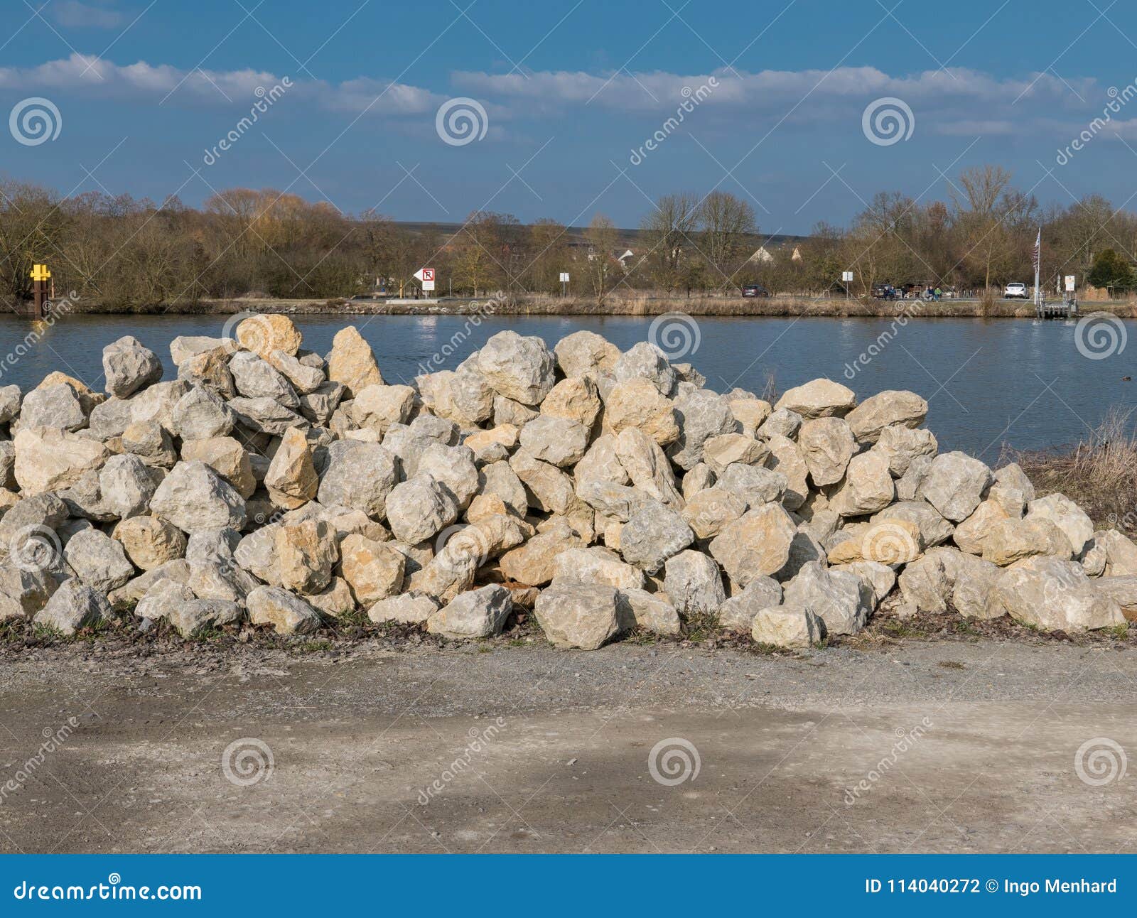 Heap of Stones at the Harbor Stock Photo - Image of rock, site: 114040272
