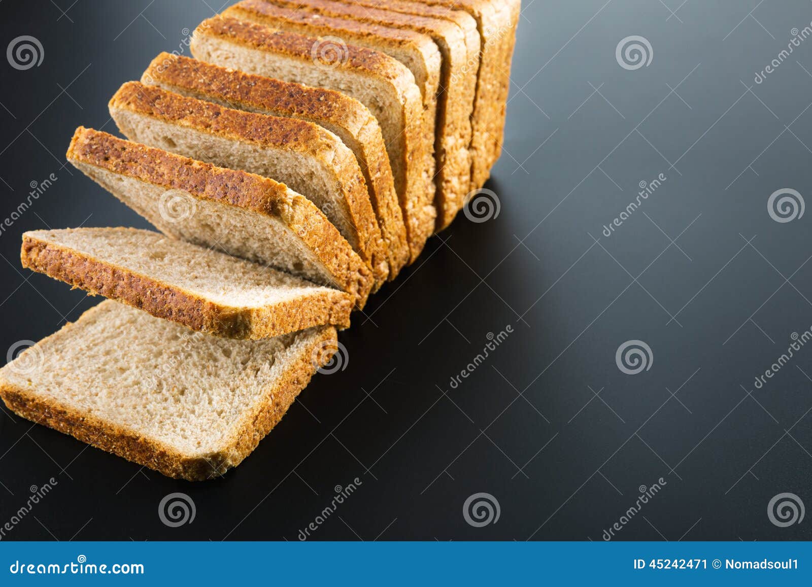 Heap of Toasted Bread Slices Stock Image - Image of gray, baked: 45242471