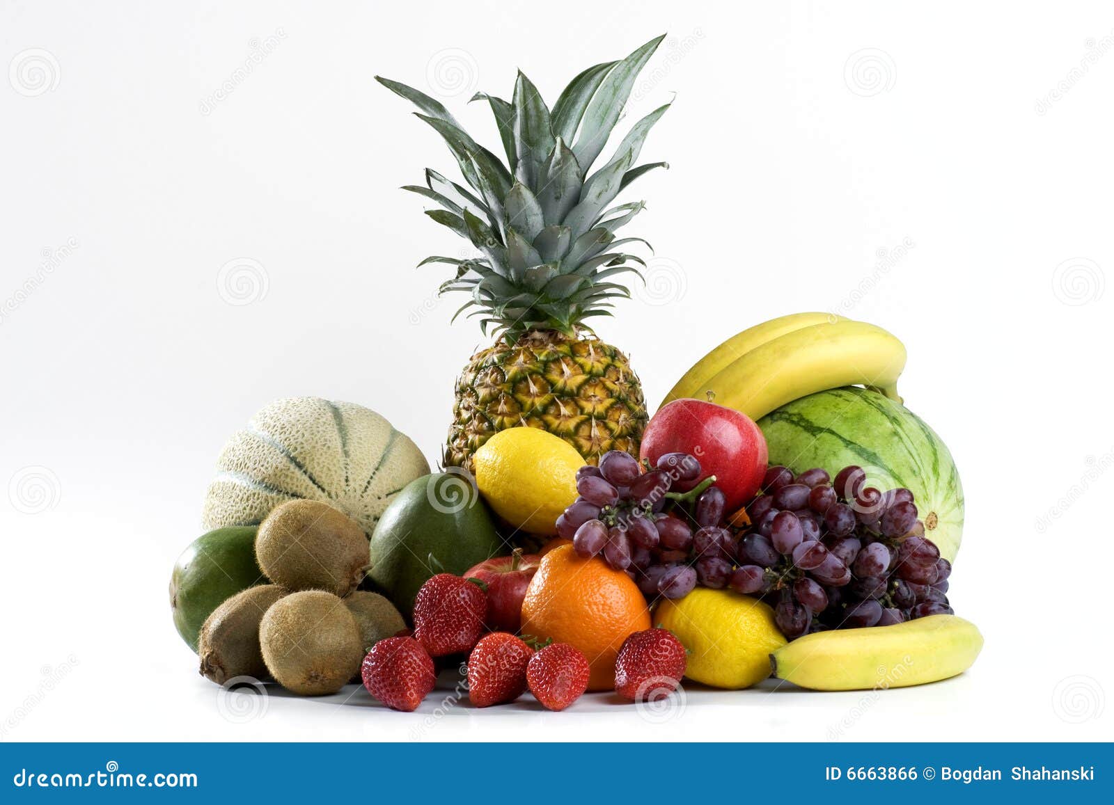 A heap of tropical fruits stock photo. Image of yellow - 6663866
