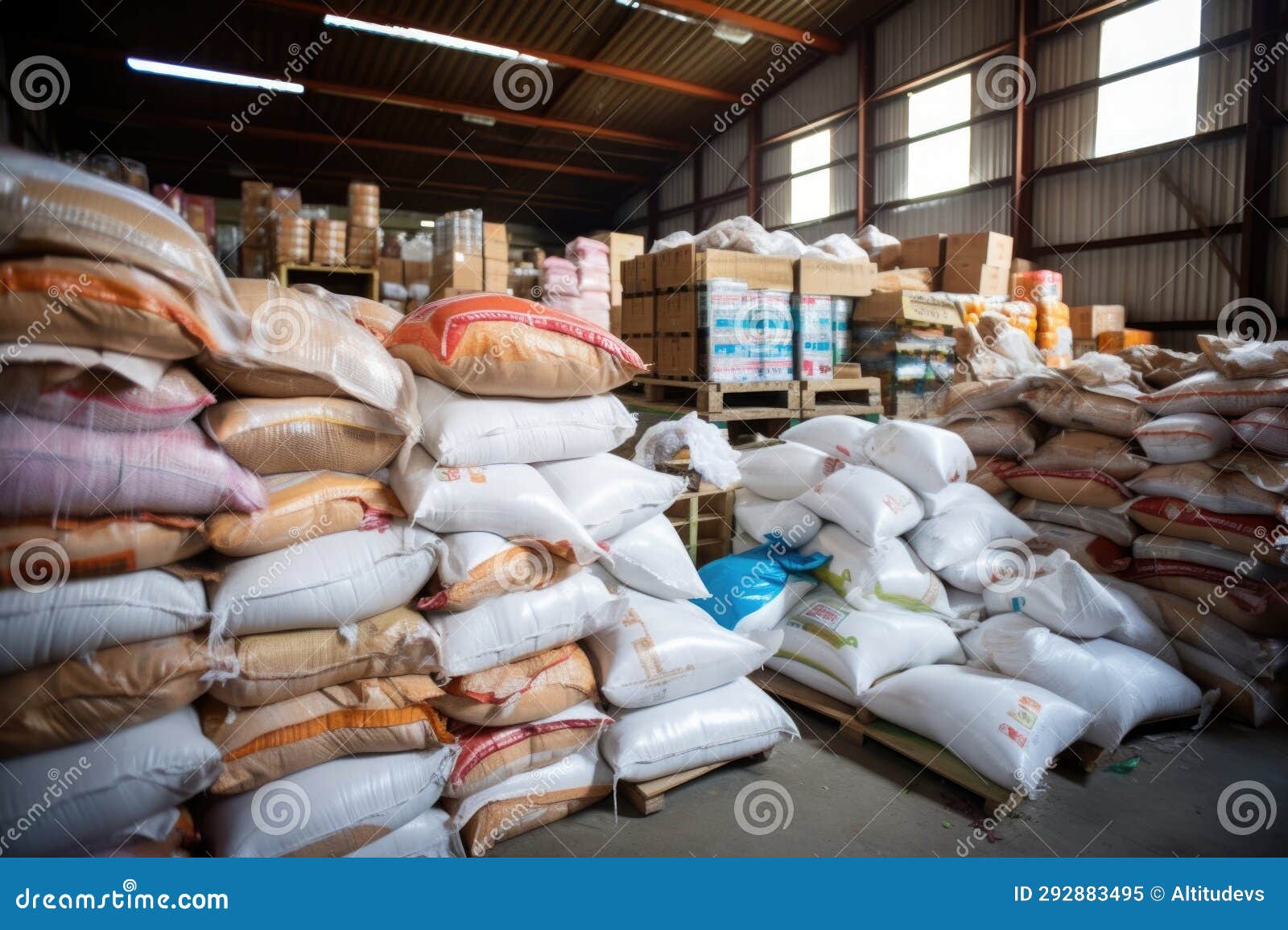 Heap of Unsold Products in a Warehouse Stock Image - Image of ...