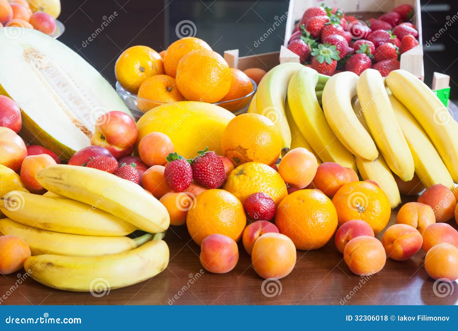 Heap of Various Fresh Fruits Stock Photo - Image of melons, colorful ...