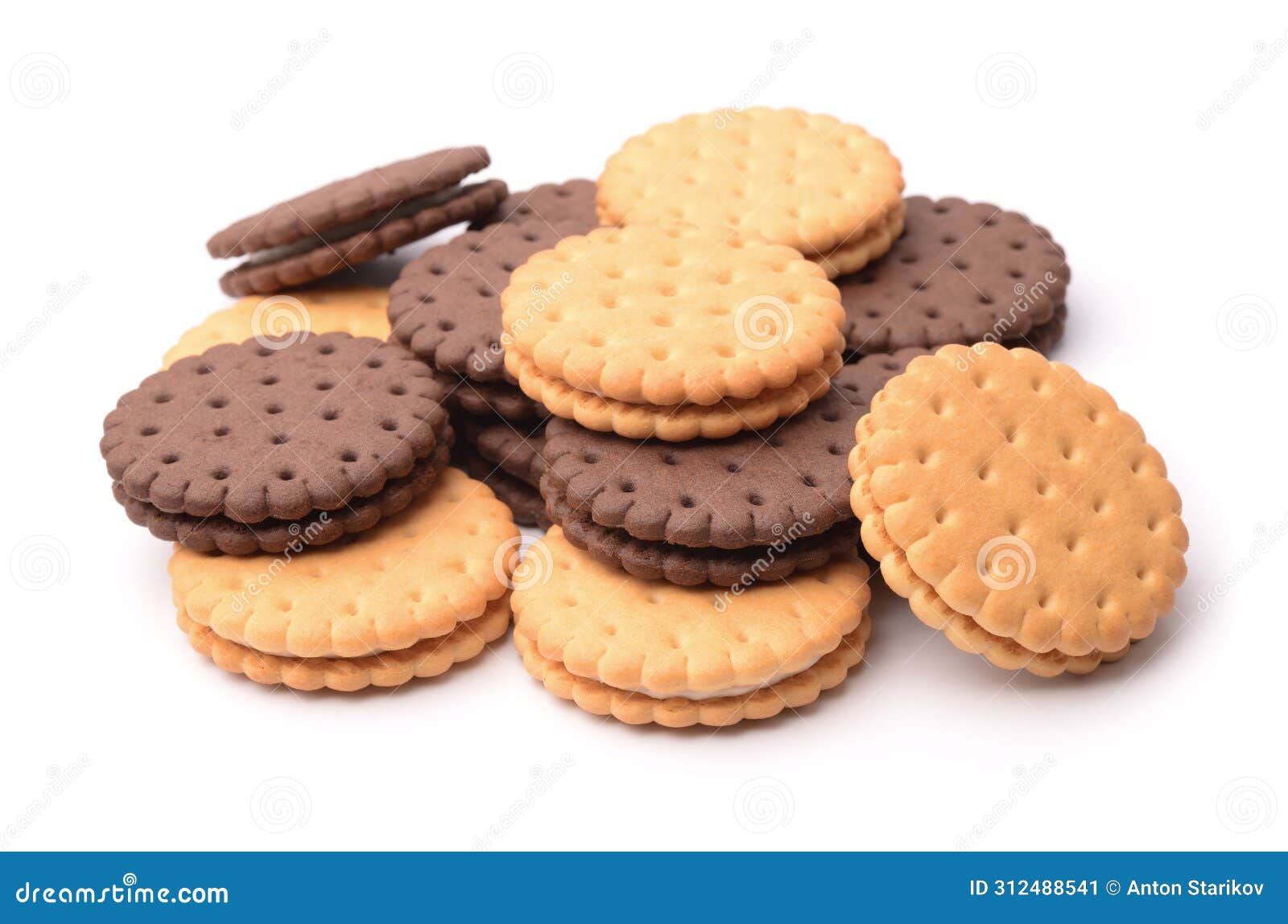 Sandwich Biscuits Royalty-Free Stock Image | CartoonDealer.com #34542124