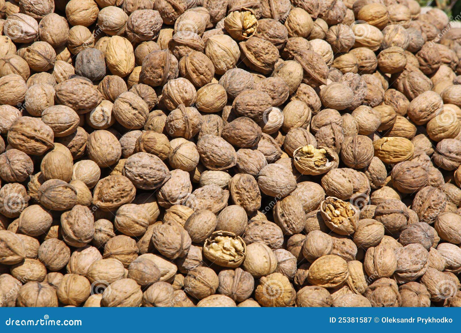 Heap of Walnuts on a Market Stall Stock Image - Image of food, fiber ...